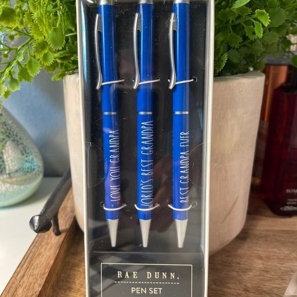Rae Dunn | Office | Rae Dunn Best Grandpa 3 Pens Set Nwt | Poshmark